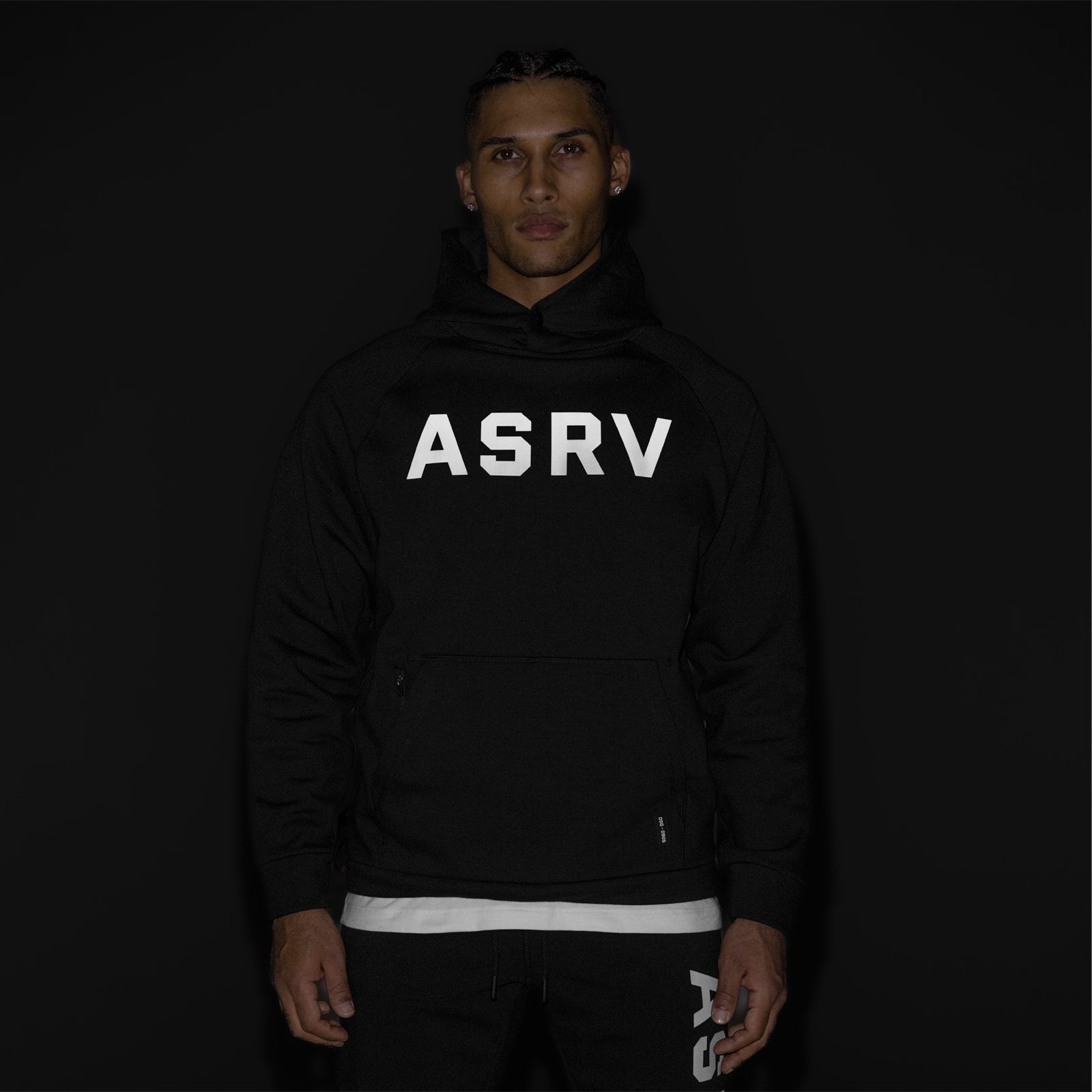 0905. Tech-Terry™ Weather-Ready Training Hoodie - Black "ASRV"