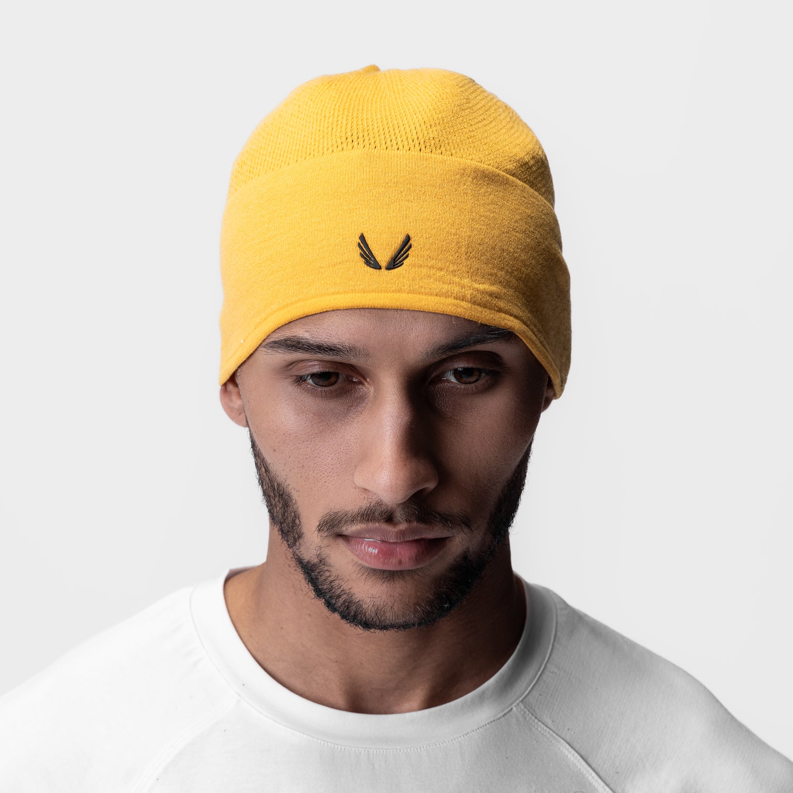 0936. Merino Wool Skull Cap - Amber "Wings" – ASRV