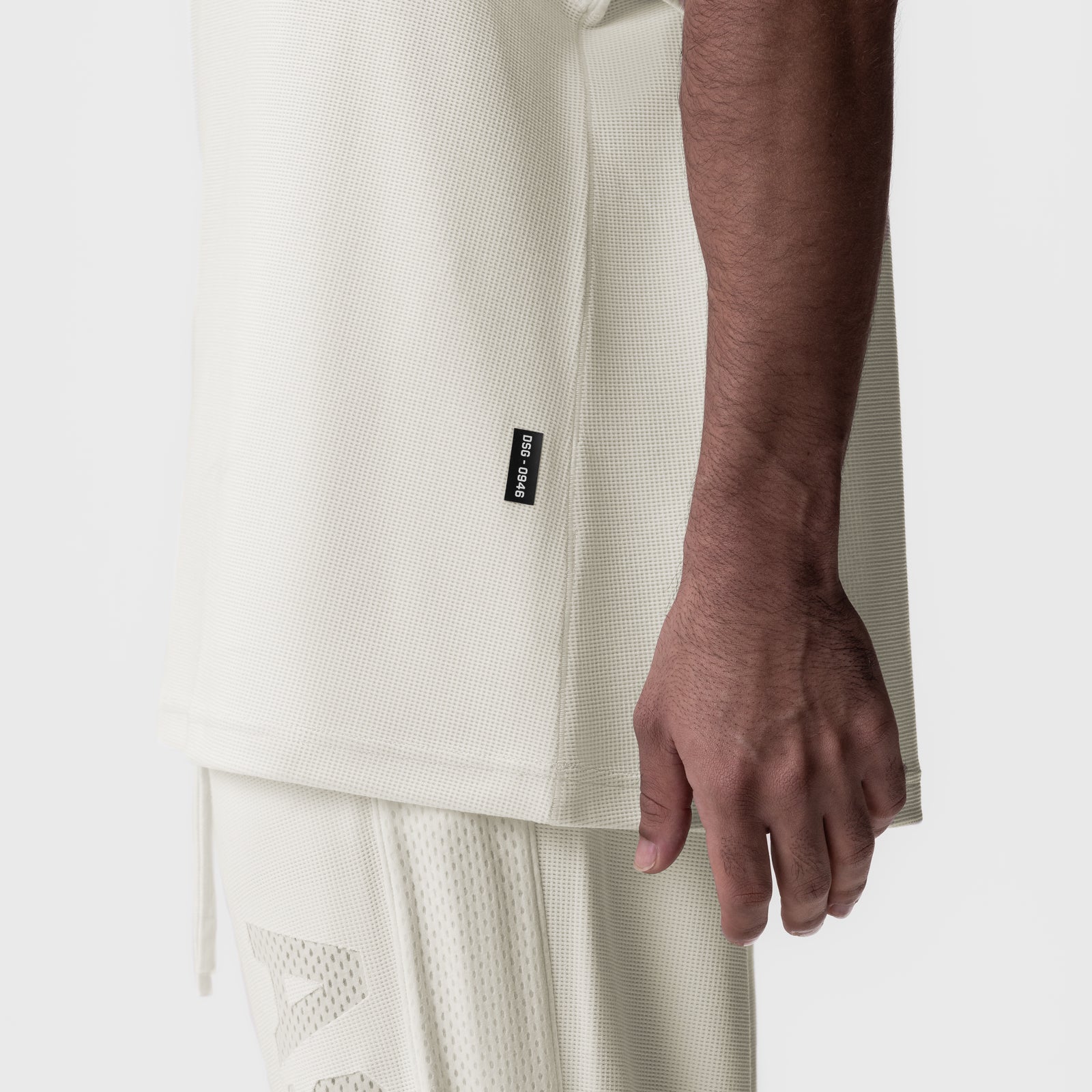 0946. Waffle Knit Oversized Tee - Cream – ASRV