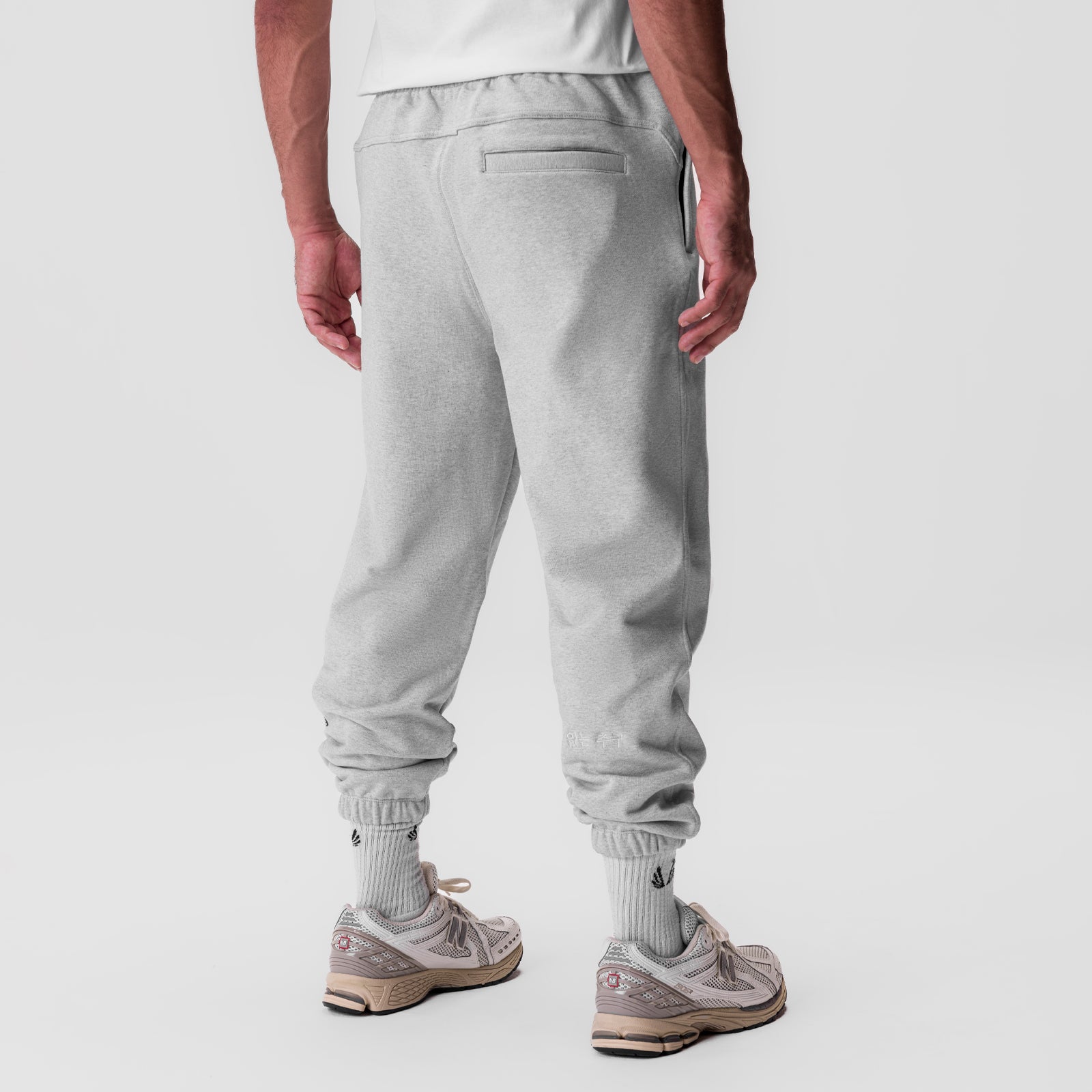 0655. Tech-Terry™ Oversized Sweats - Heather Grey "Stacked Wings" – ASRV