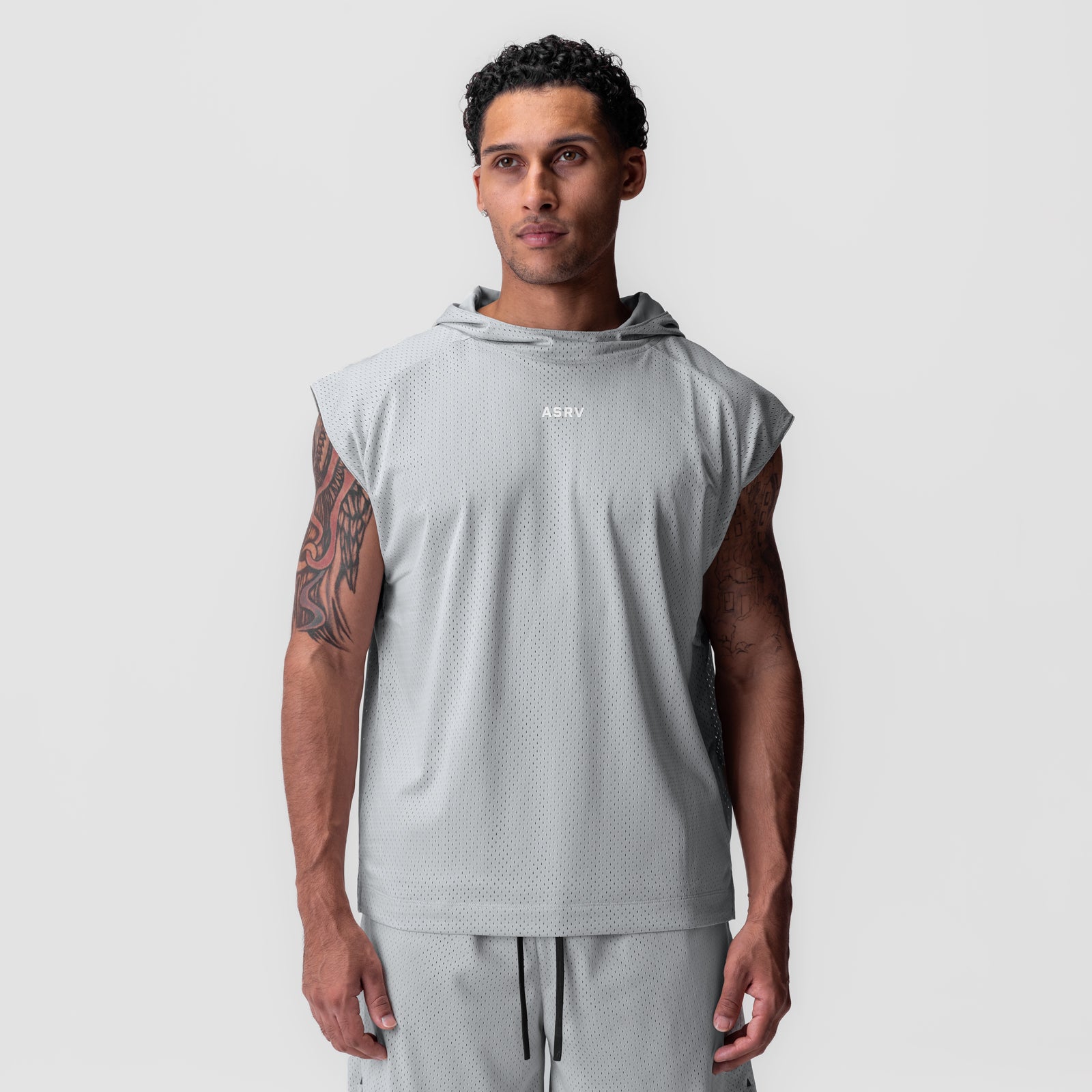 0983. Reversible 2-in-1 Cutoff Hoodie - Slate Grey – ASRV