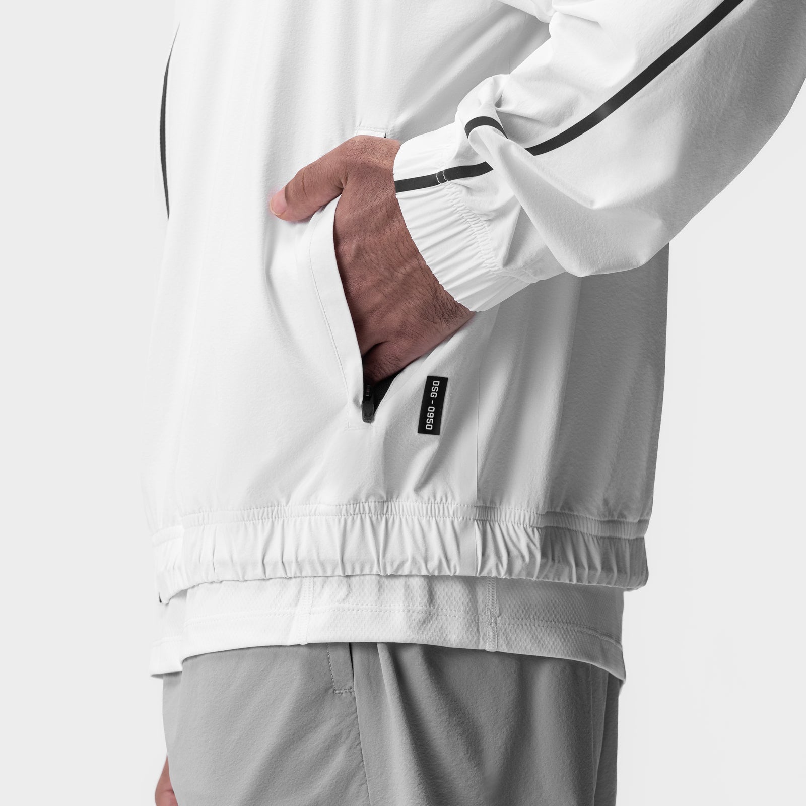 0950. Aerotex™ Track Jacket - White/Black – ASRV